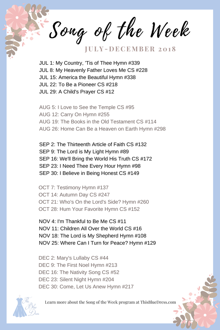 Song of the Week 2018: Part 2 | This Blue Dress