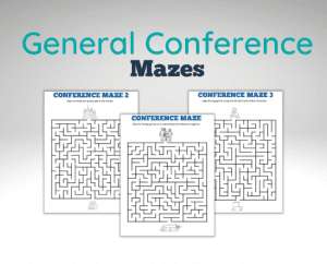Free General Conference Activities For Kids | This Blue Dress